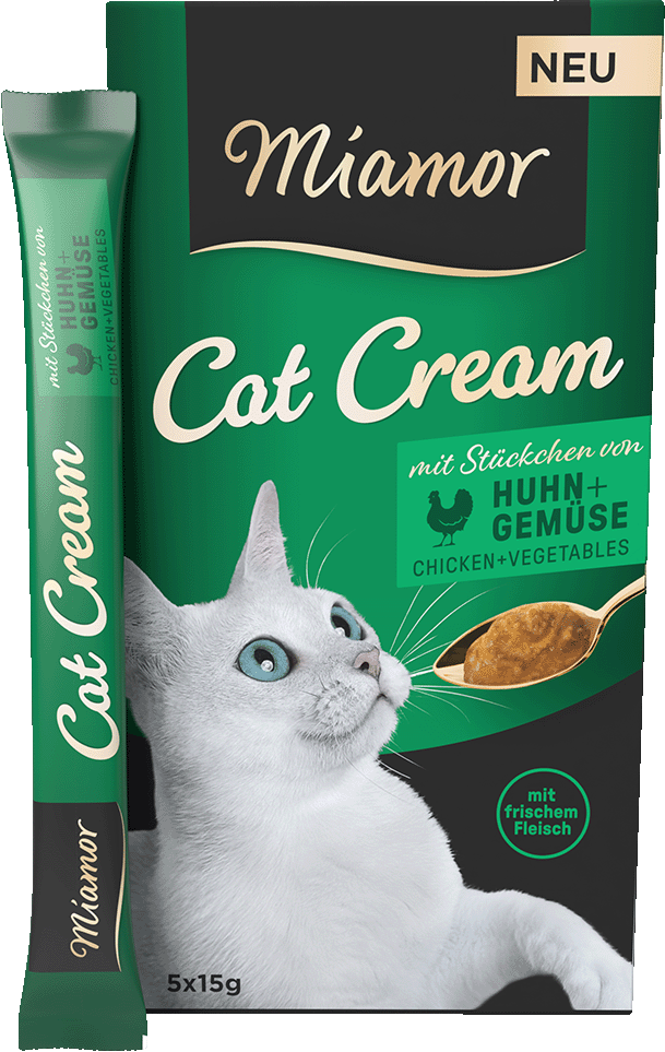 Cat Snack (Cream) Huhn + Gemüse-Cream Schachtel 5x15g